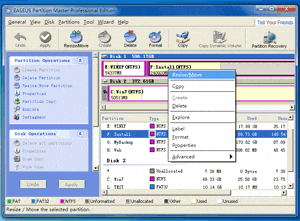 Resize & Move Hard Disk Partitions without Destroying Data Safely and Stably.